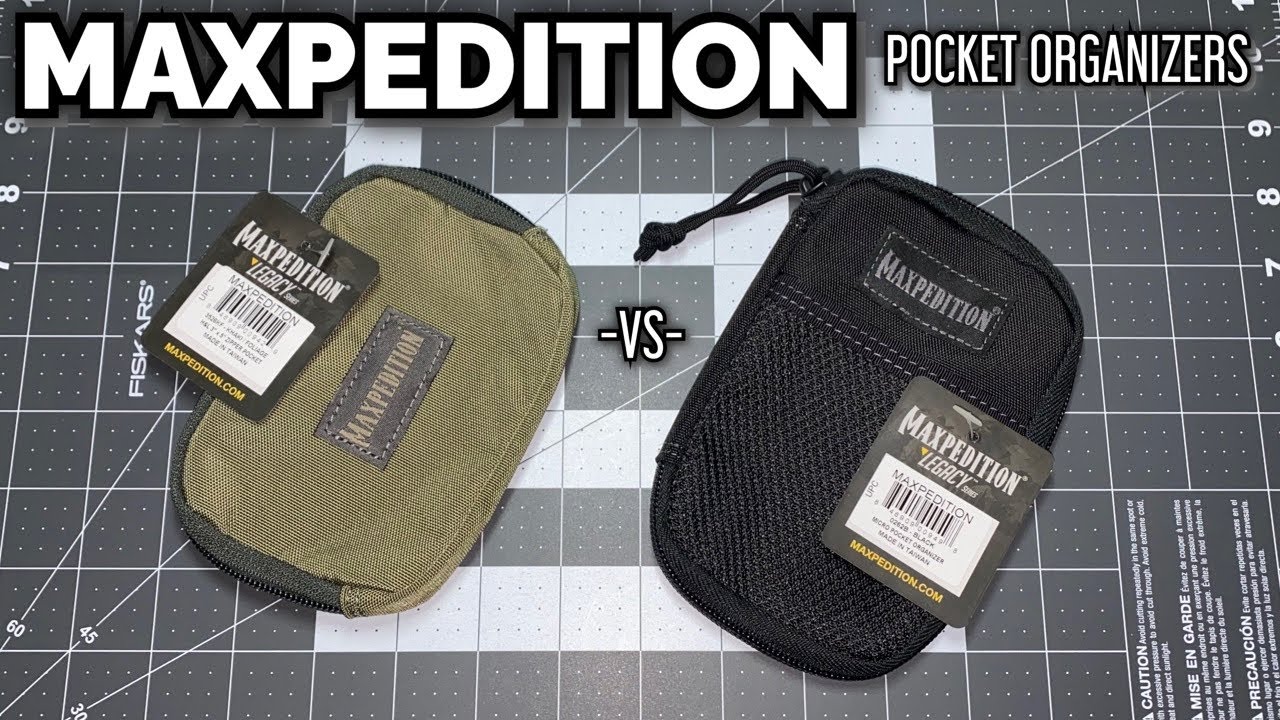 POCKET ORGANIZERS - MAXPEDITION - HOOK & LOOP ZIPPER POCKET -VS- MICRO ...