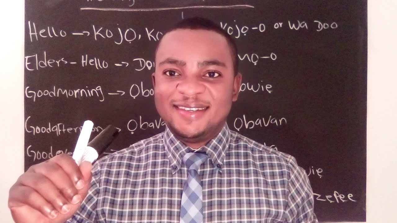 Lesson # 2. Edo language - YouTube