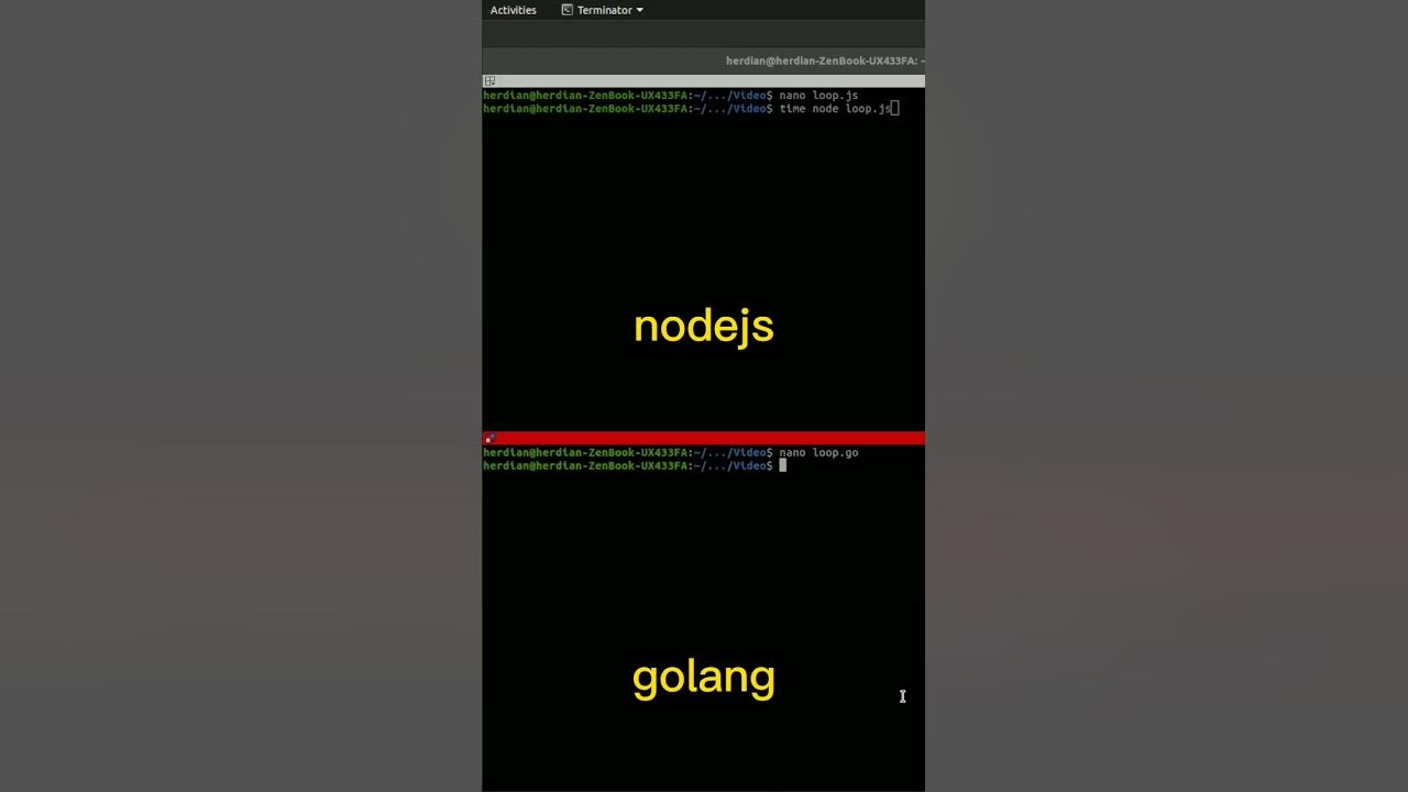 Nodejs Vs Golang Simple Comparison Youtube