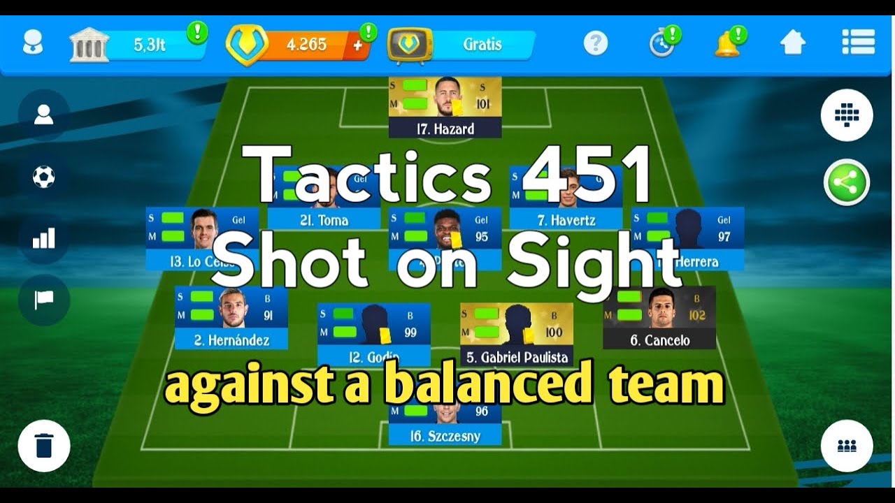 OSM TACTICS 2021 | Tactic 451 Shot on Sight 2021 | against balanced ...