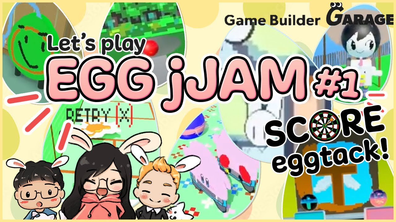 🐰🥚 Let's play *Egg jJam: Score Eggtack!* games Part 1/2 | Game Builder ...