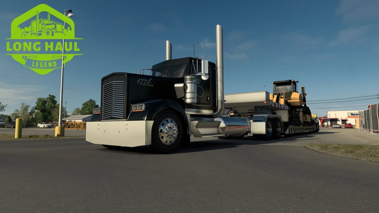 JON-RUDA HIGHWAY KILLER W900 Hauling Massive Dozer! - YouTube