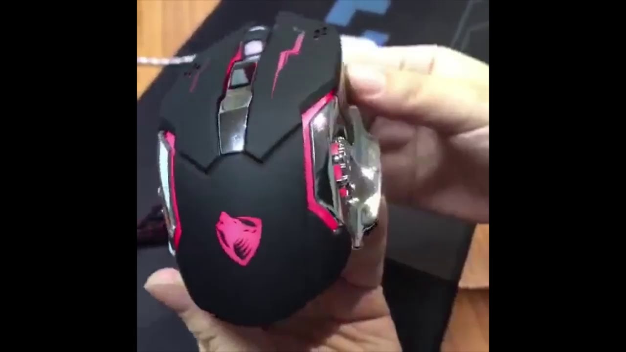 Pro Gamer Gaming Mouse Adjustable Wired Optical LED Computer Mice USB ...