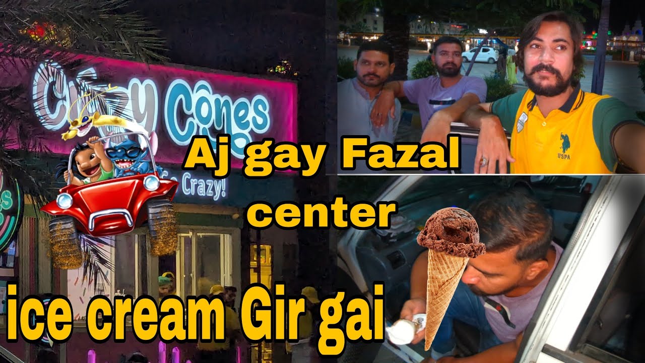 Ice cream Gir gai🫣😅Fazal center Gujranwala ️Musa Usman Official VloG👍 ...