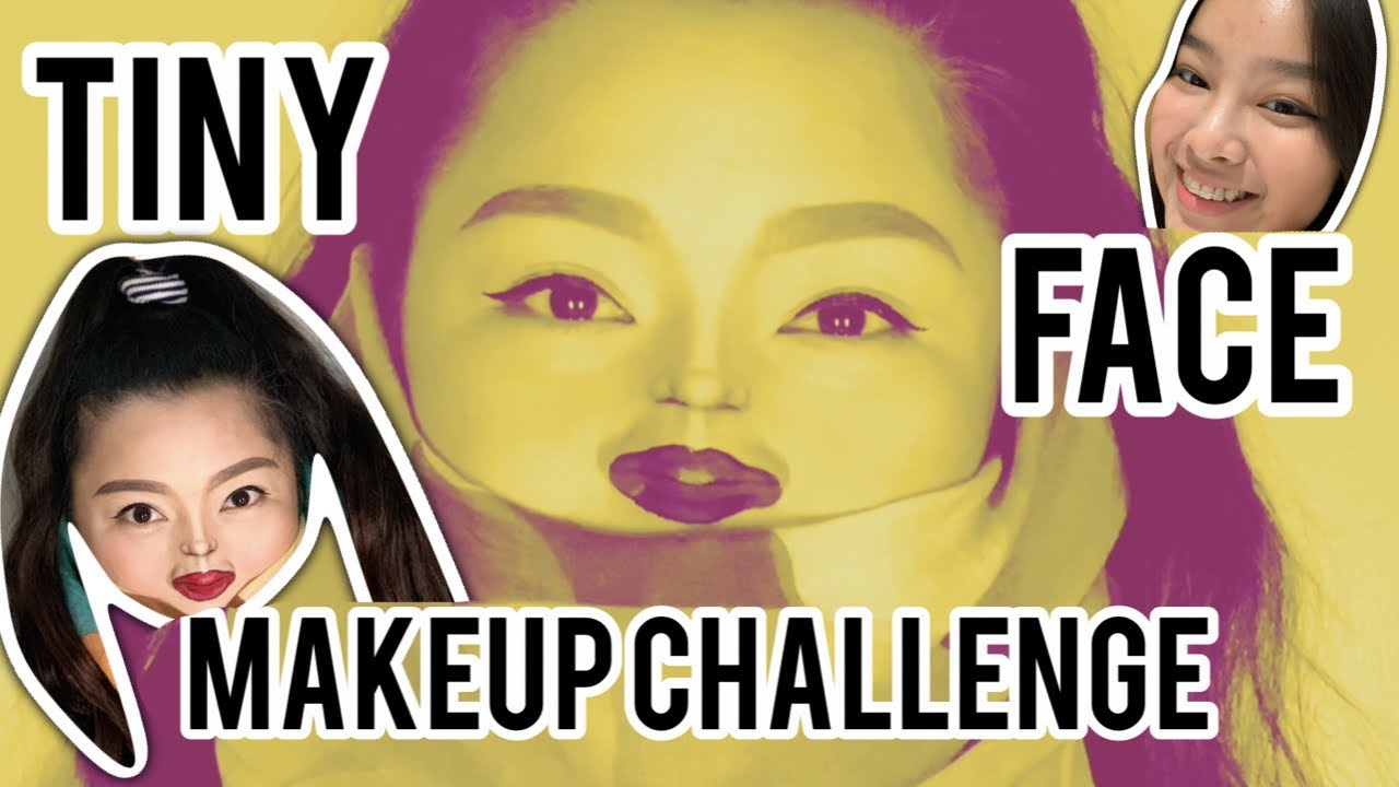 TINY FACE MAKEUP CHALLENGE + Q&A! - YouTube
