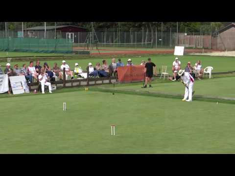 Ben Rothman with a boundary jump shot in the semi final vs Josh Freeth ...
