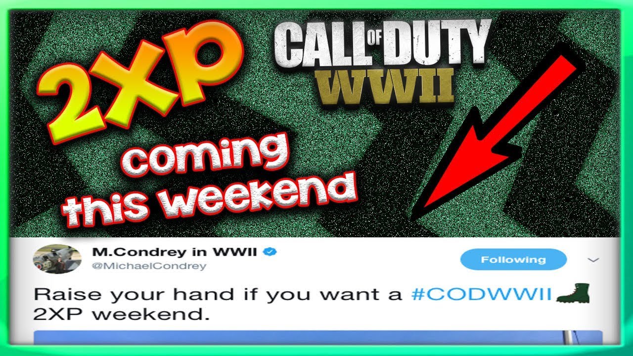 (MUST WATCH) 2XP COMING TO CALL OF DUTY WW2 THIS WEEKEND - YouTube