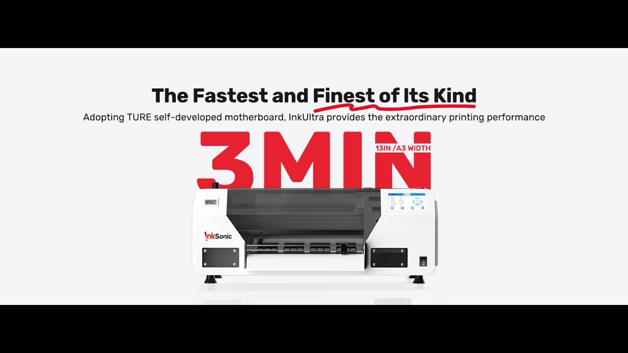InkSonic U13 XP600 DTF Printer - YouTube