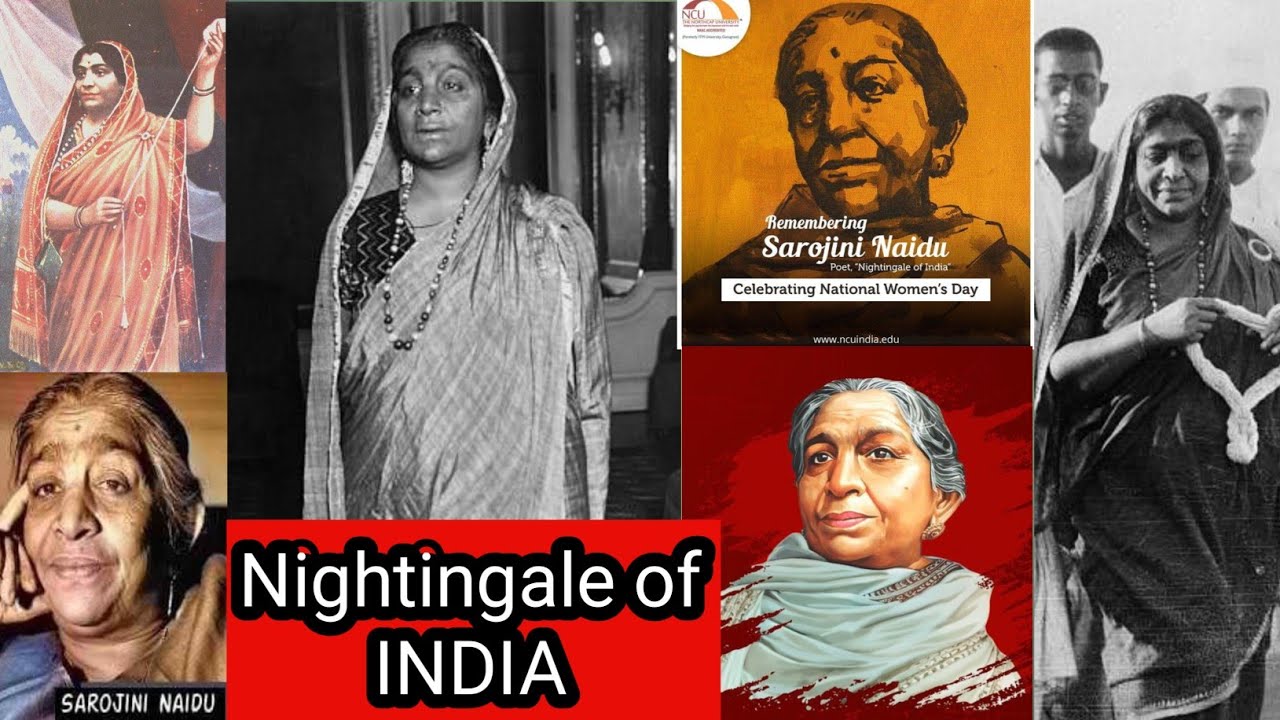 Biography of Sarojini Naidu | Nightingale of INDIA - YouTube
