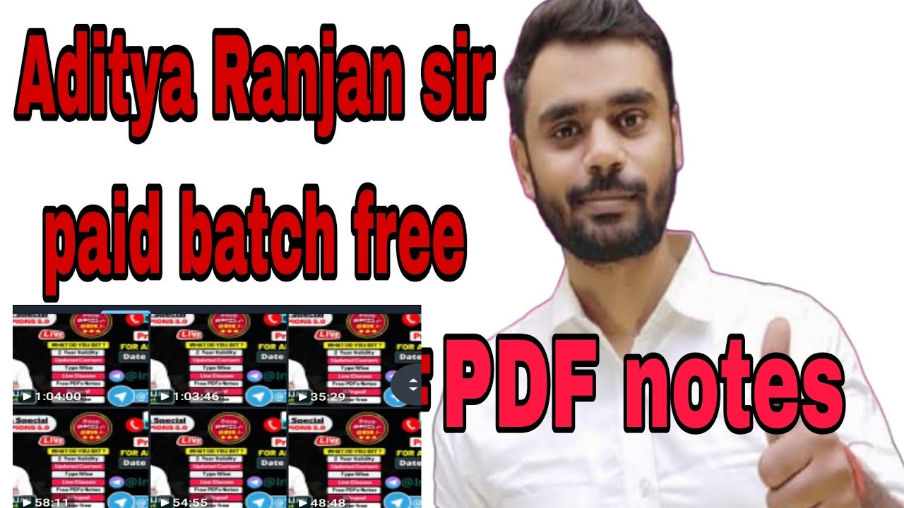 Aditya Ranjan sir PDF notes kaise download karne|| Aditya Ranjan sir ...