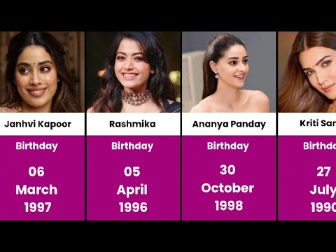 Indian Actresses Birthdays | Bollywood Heroines Date of Birth #bollywood