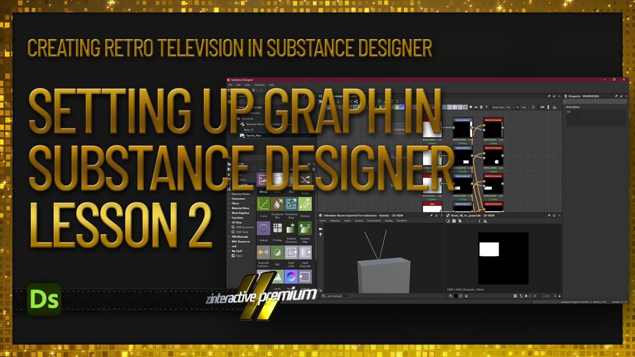 Setting up Graph in Substance Designer | Lesson 2 | Substance Designer ...