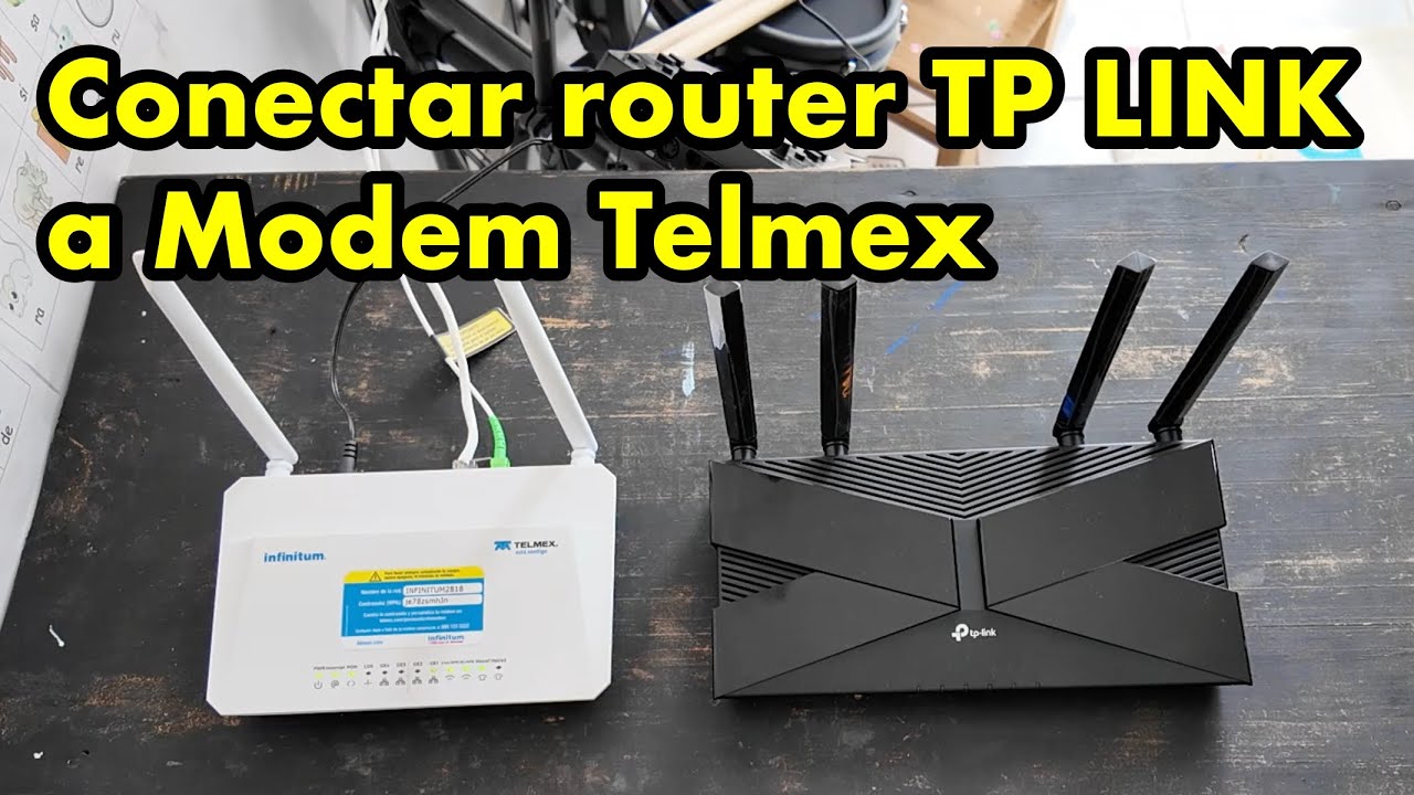 Como conectar Router TP LINK a Modem Telmex - YouTube