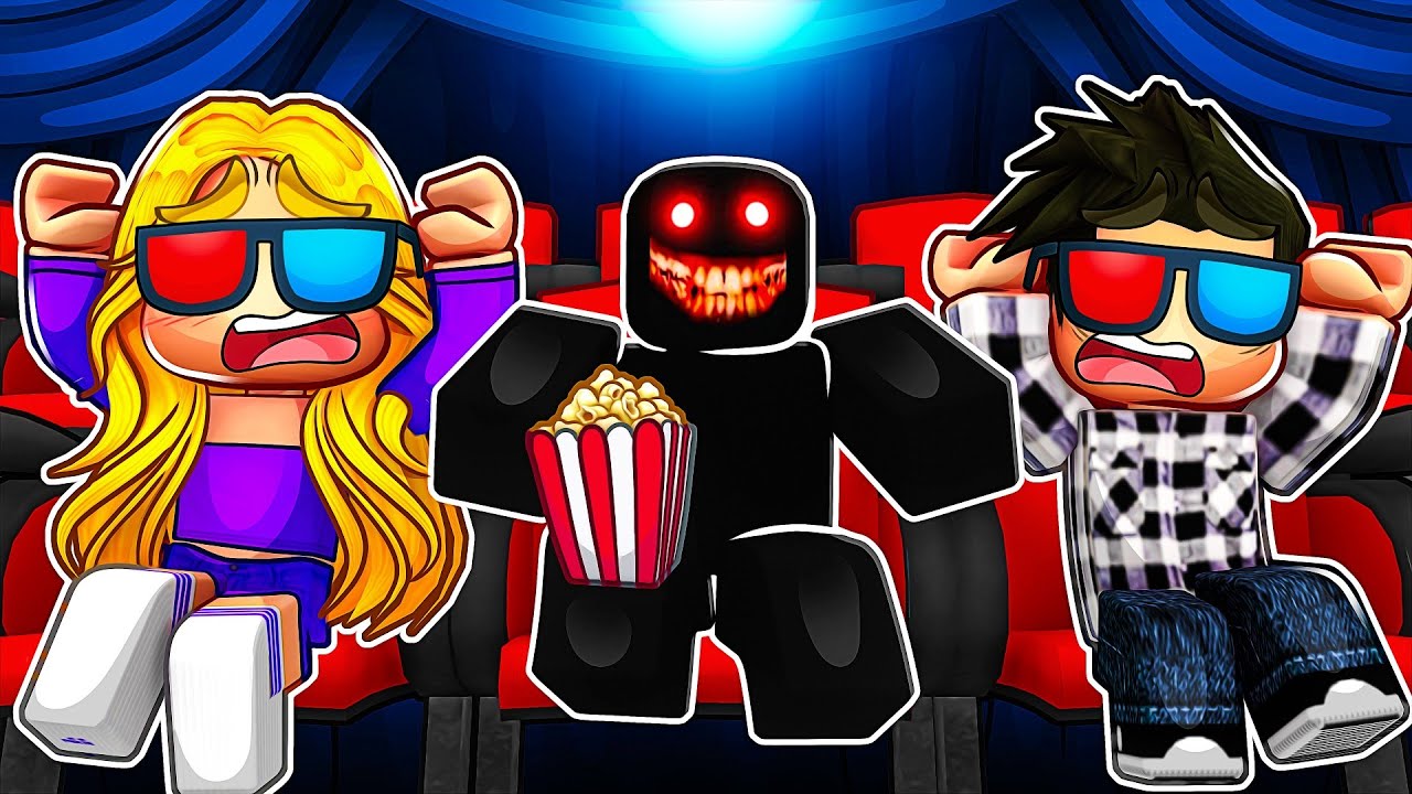ENFERMÉ DANS LE CINÉMA HANTÉ DE ROBLOX ! (Movies Story) - YouTube