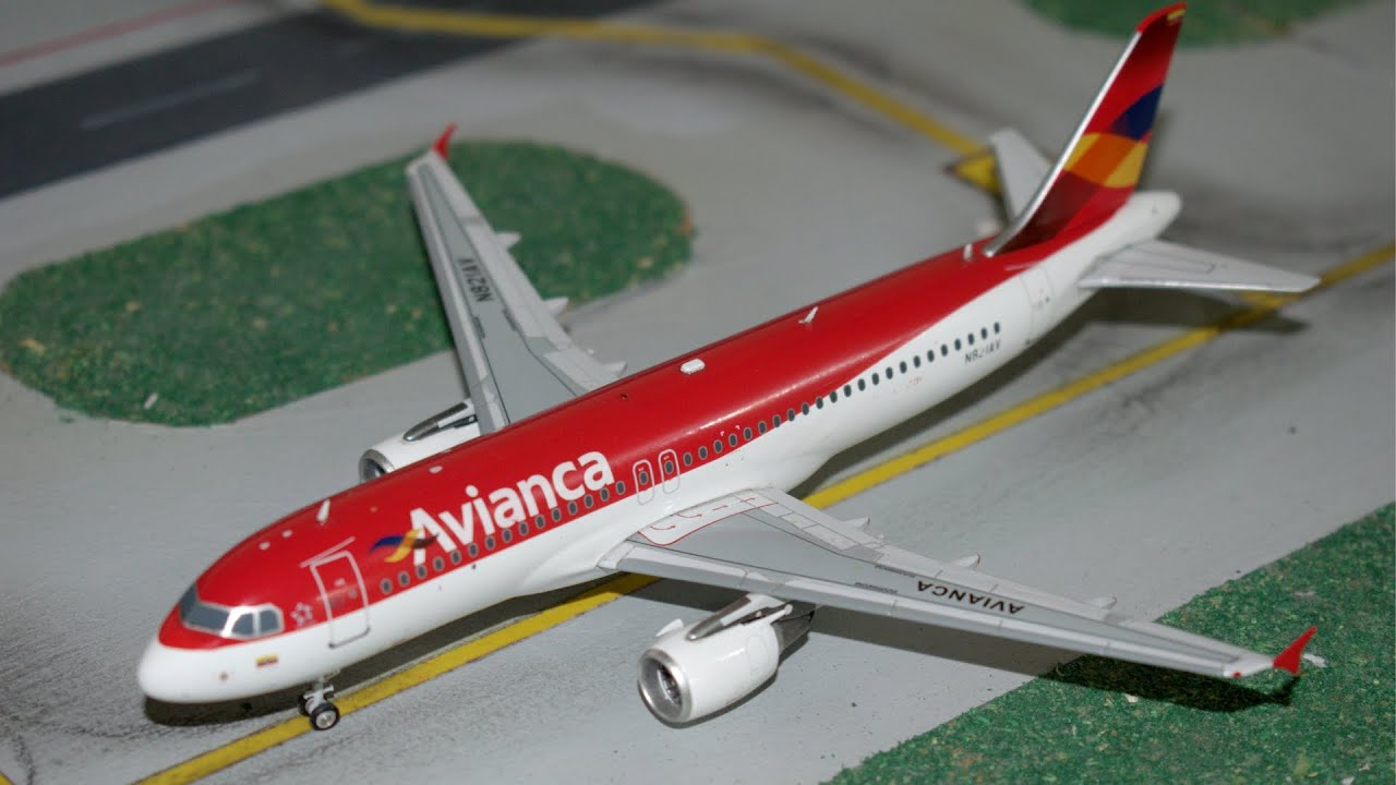 ¡UNBOXING! Avianca old livery Airbus a320 JP60 aeromodelos escala 1:200 ...