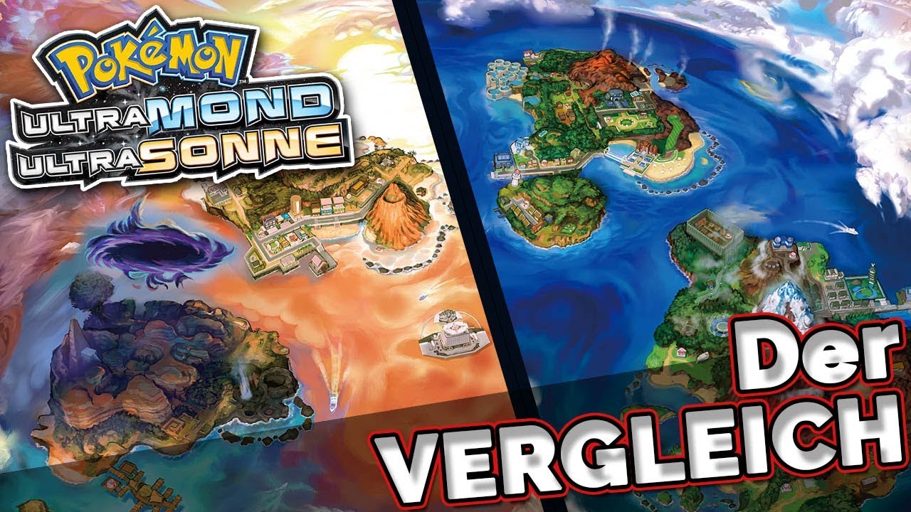 Pokemon Ultrasonne & Ultramond | Alola Map Vergleich: Alle Unterschiede ...
