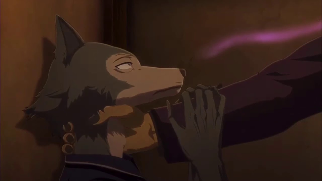 Legosi and Gouhin vs Lions | Beastars - YouTube