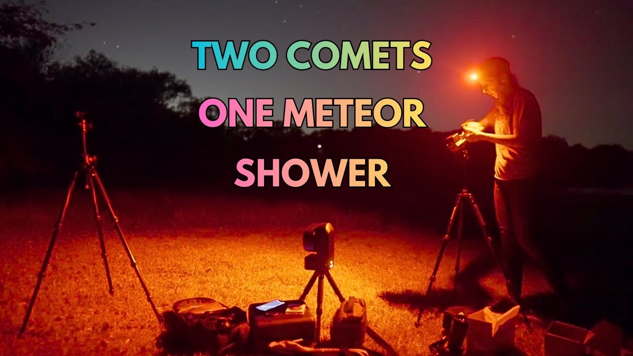 ☄️ One Night, Two Awesome Comets, and One Meteor Shower - YouTube