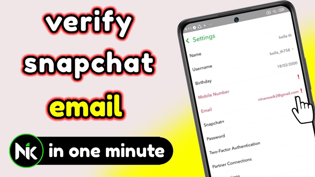 verify snapchat email 2023 | how to verify snapchat email - YouTube