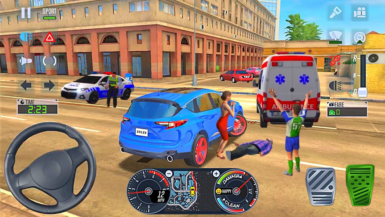 Suv 자동차 Uber 운전자 세차 도시 운전 🚗🚿 택시 심 2020 Best 2021 자동차 시뮬레이터 게임 Android