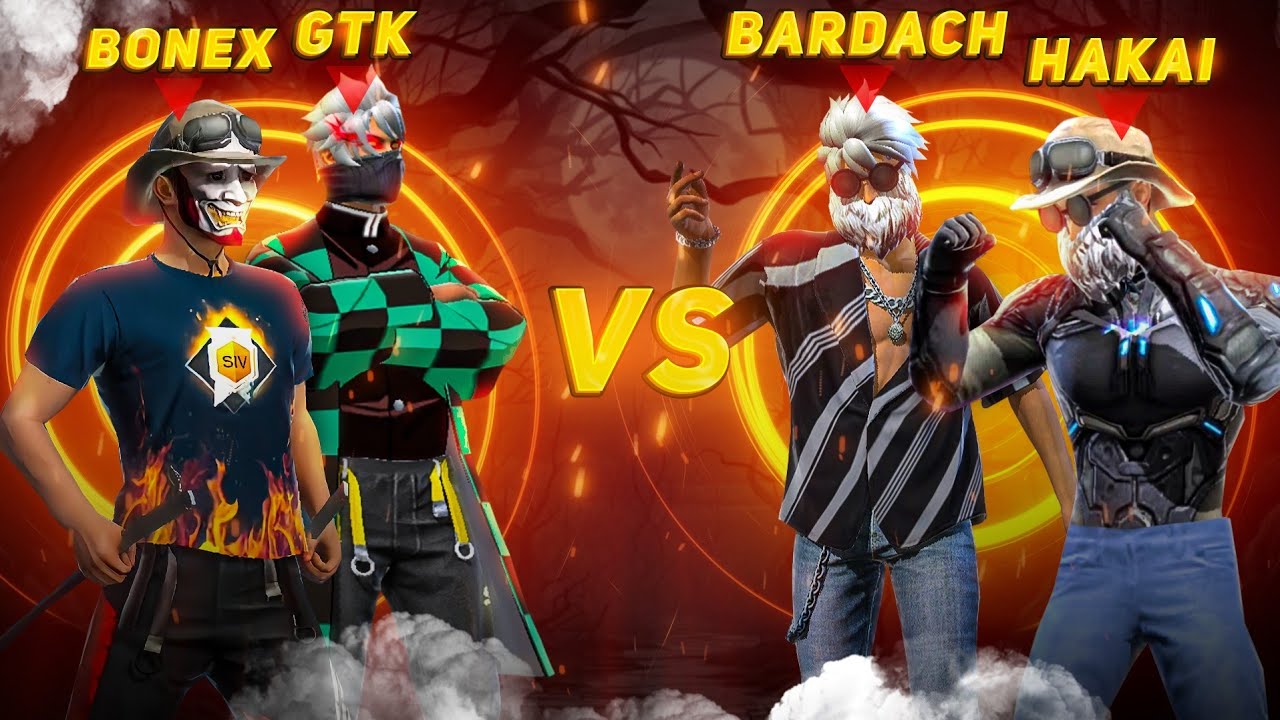 BARDACH YT 🇲🇦 & HAKAI TV 🇲🇦 vs GTK Gaming 🇳🇵 BONEX4 FF 🇧🇩 - YouTube