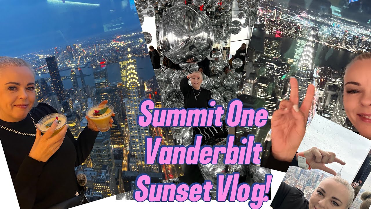 Summit One Vanderbilt Sunset Vlog-Cocktails & food NYC best observatory ...