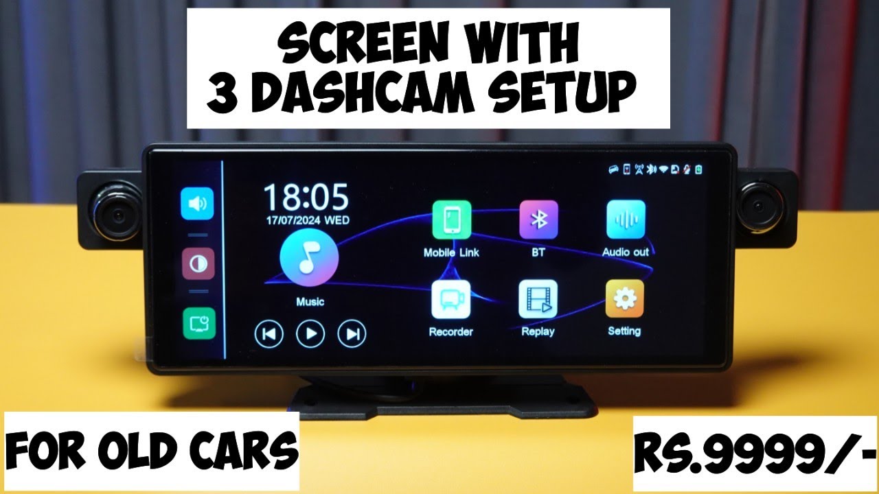 World's First External Car Infotainment System with Triple DashCam ...