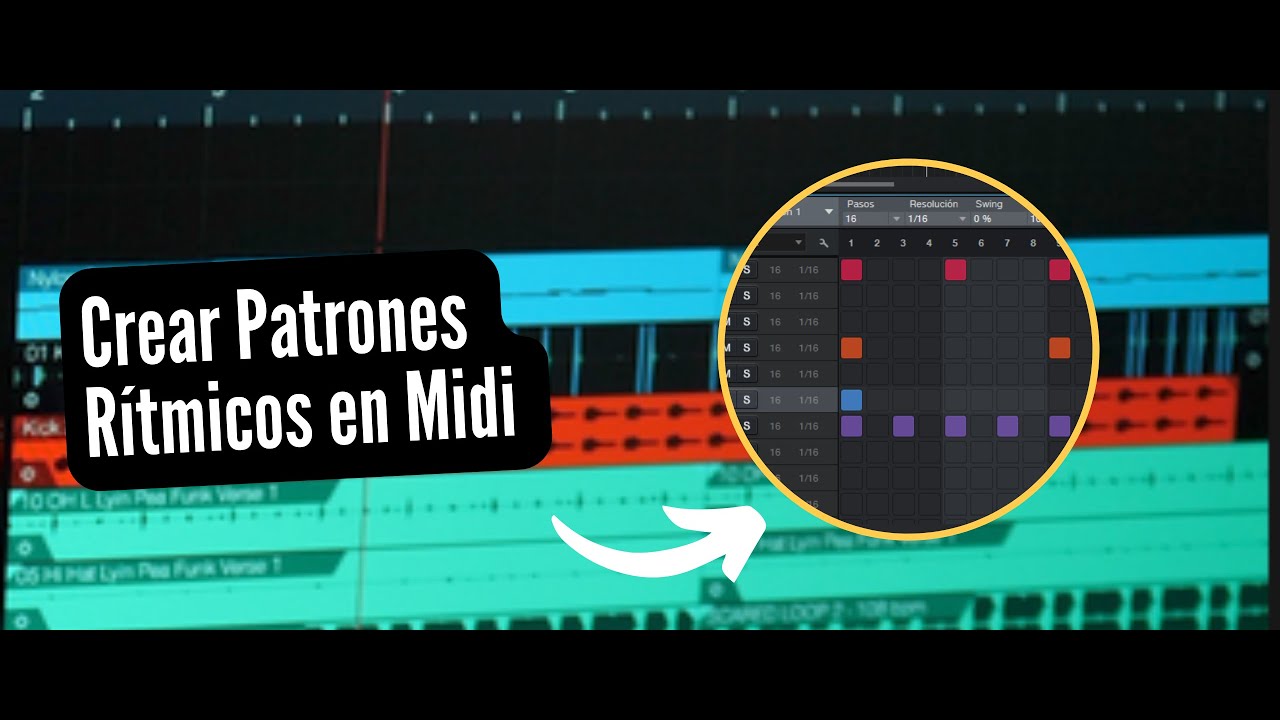 Crear patrones rítmicos Midi de una manera fácil en Studio One. # ...