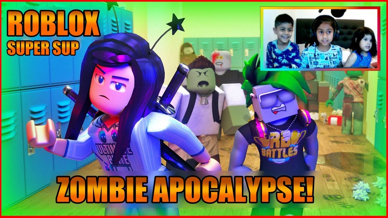 Roblox ZOMBIE APOCALYPSE! Super Sup with Super Siblings - YouTube
