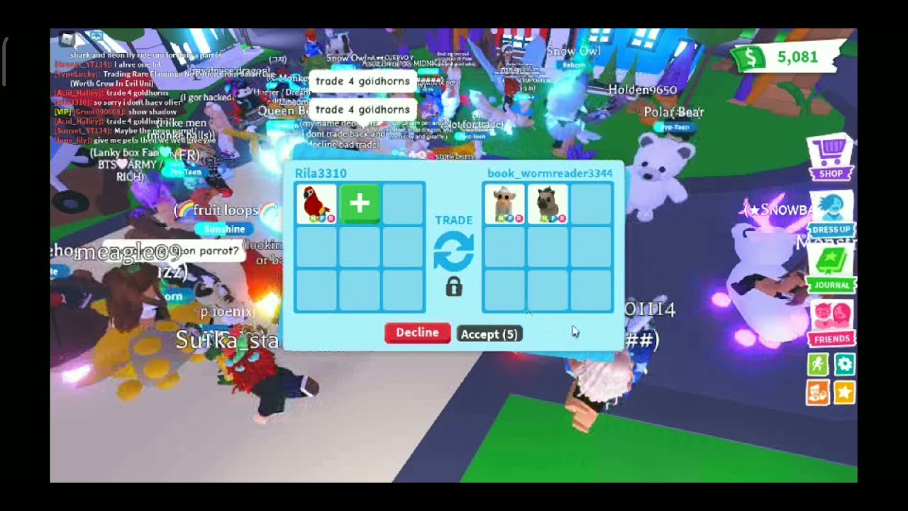 what people offer for nfr parrot in adopt me - YouTube