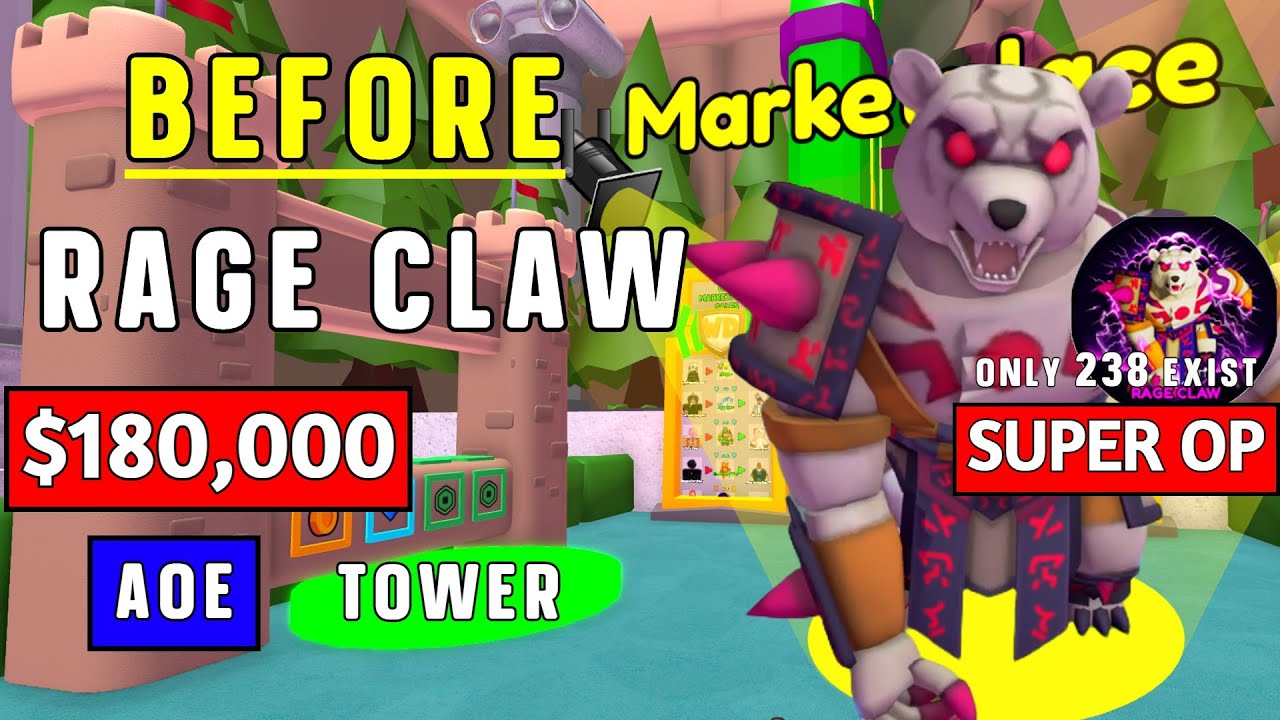 RAGE CLAW Info [Before Marketplace in World Defenders TD] - YouTube