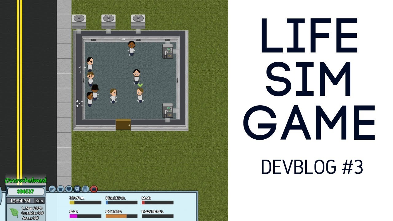 Life Sim Game [Devblog #3] Torture Chamber, Moods and MORE - YouTube