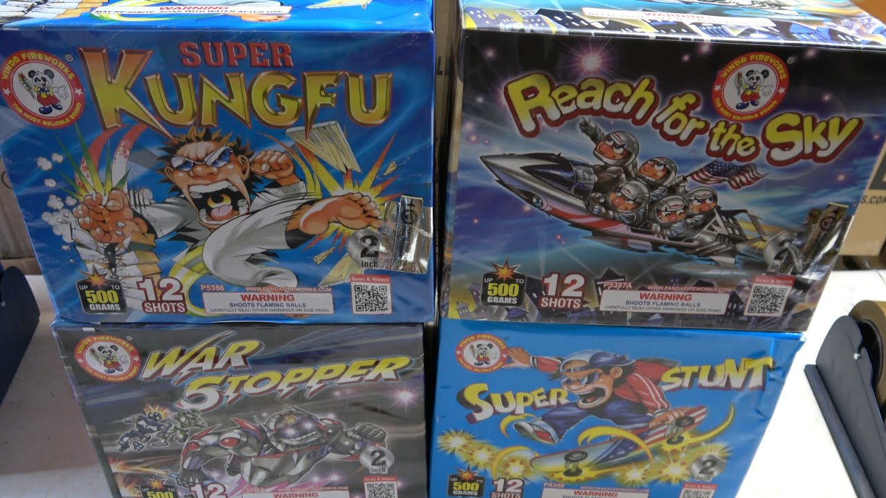 Container Load Blue 12s 500g cakes by Winda Super Stunt, Kung Fu, Reach ...