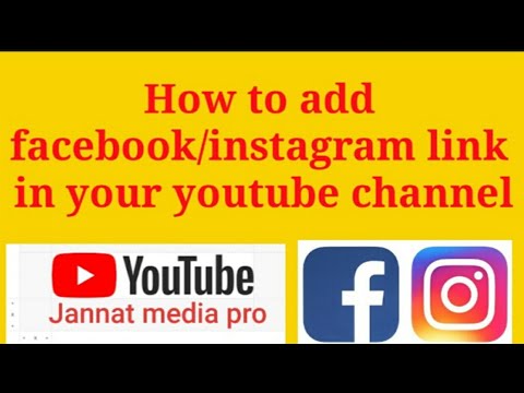 How to add instagram link in my youtube channel - YouTube