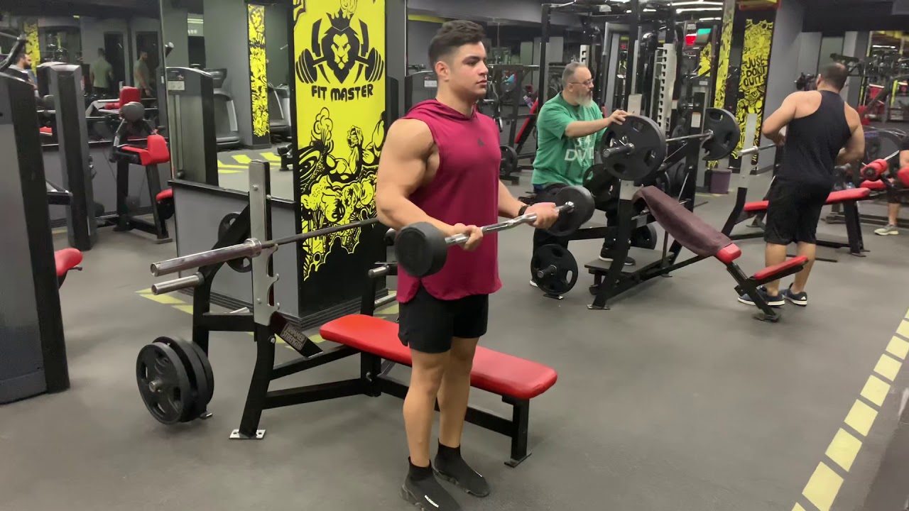 EZ Bar Biceps curls. - YouTube