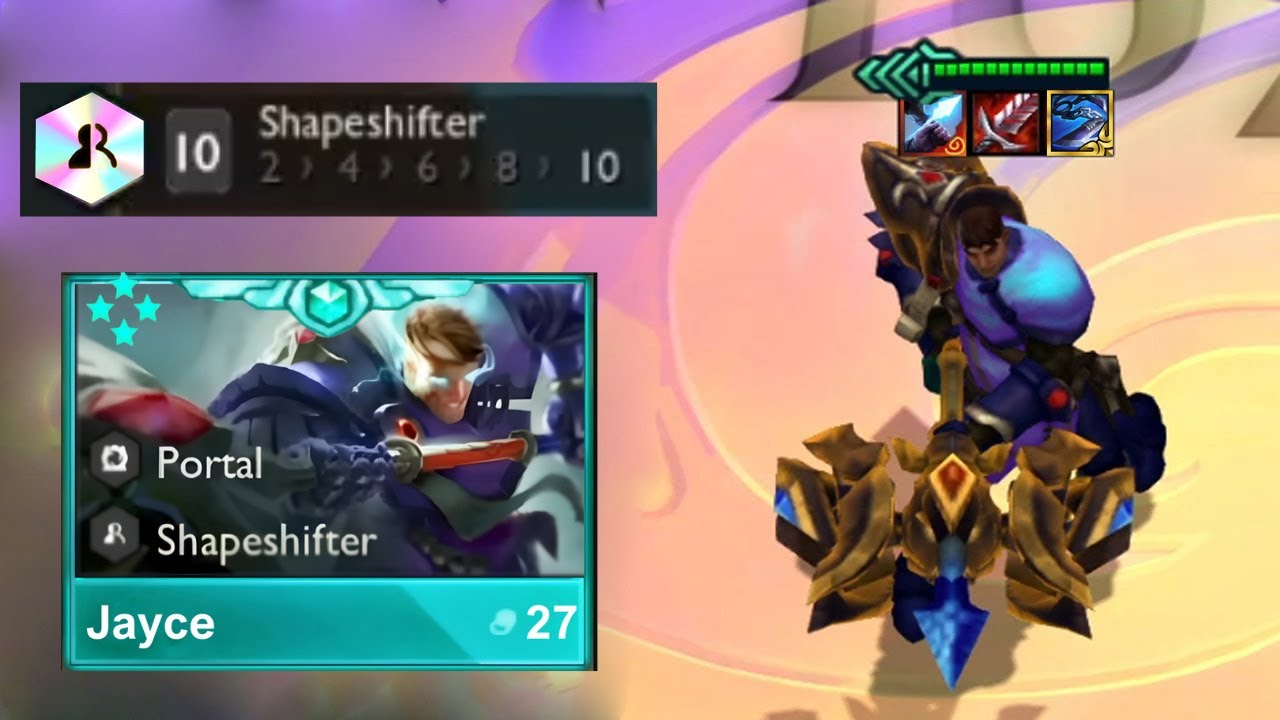 10 Shapesshifter 4 Star Jayce Carry ⭐⭐⭐ Tft Set 12 Youtube