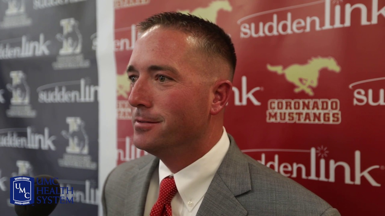 Coronado coach Seth Parr previews Plainview - YouTube