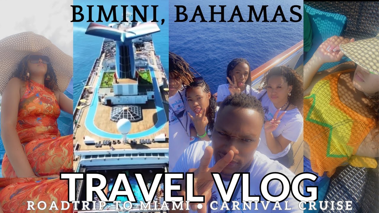 CARNIVAL CRUISE TRAVEL VLOG | OUR 1st | CARNIVAL CONQUEST BIMINI ...