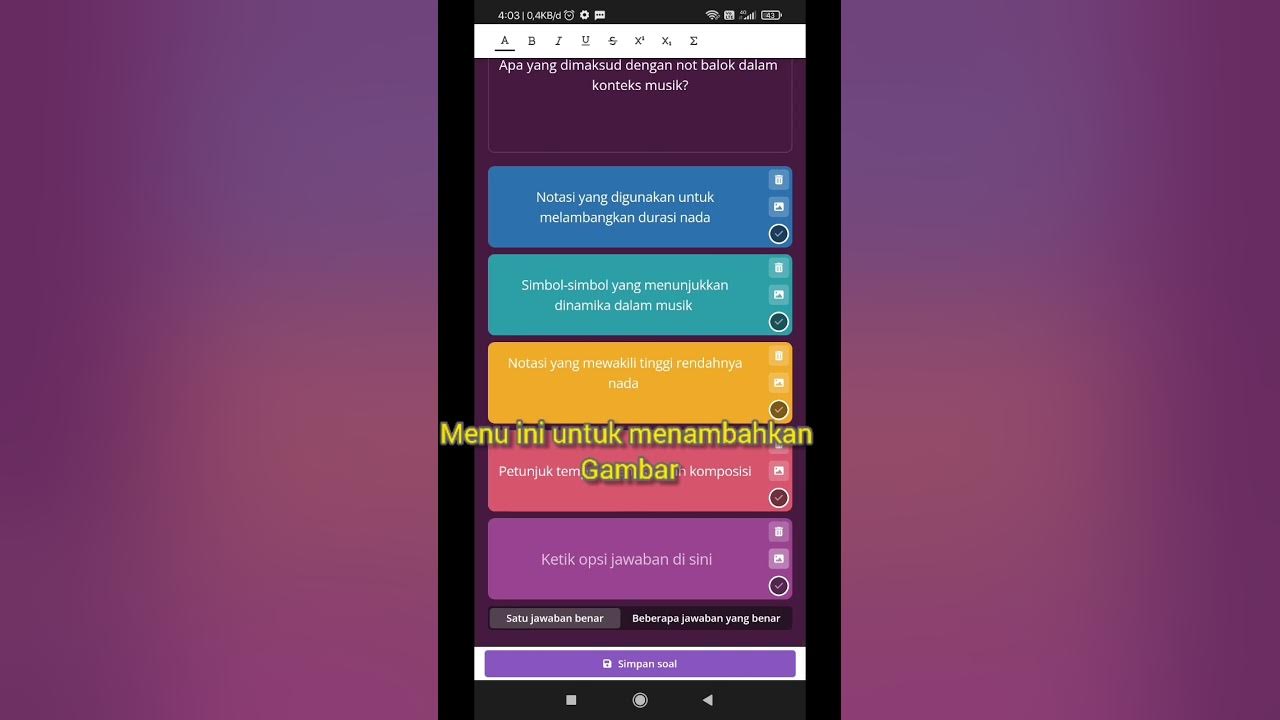 Cara Membuat Soal di Aplikasi Quizizz mengunakan HP Android - YouTube Music