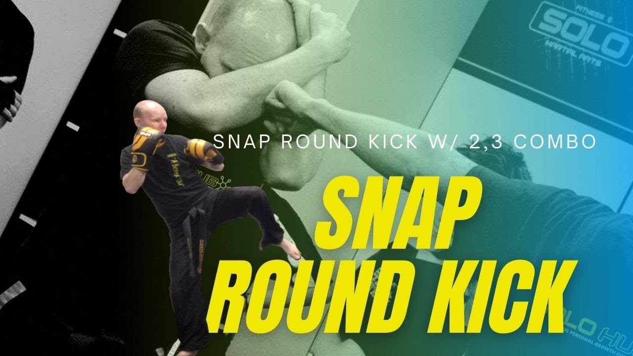 Kickboxing Pad Drill: Snap Roundkick w/ Cross, Hook Combo - YouTube
