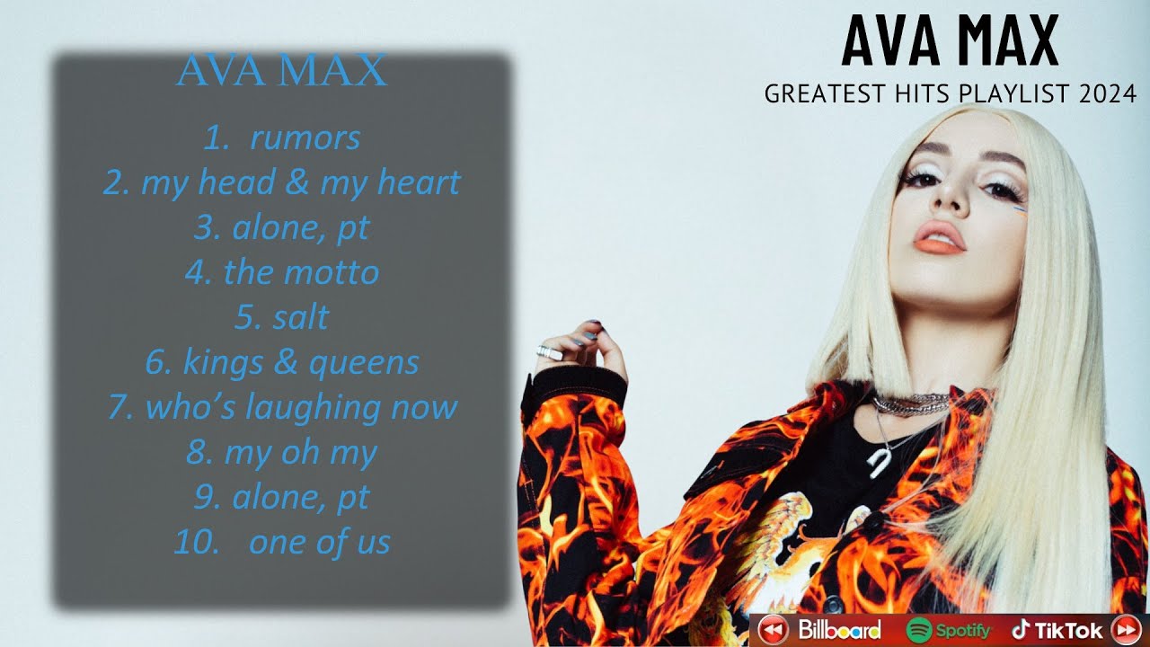 🎵 A__va M__ax @ Ava Max Greatest Hits Full Album 2024 😊 Post Ava Max ...