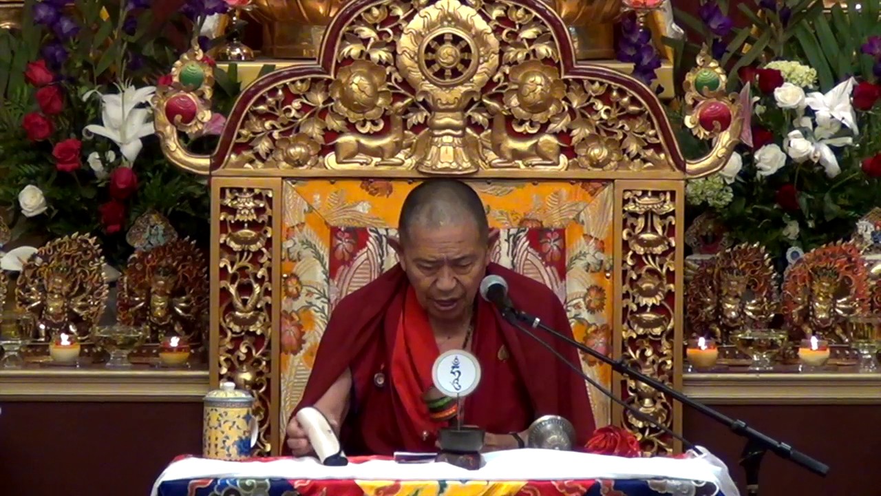 Garchen Rinpoche 040117 Teaching on Red Yamantaka Completion Stage Part ...