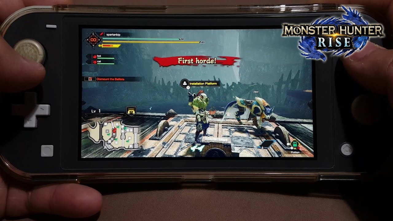 Monster Hunter Rise on Nintendo Switch Lite Part 8 - YouTube