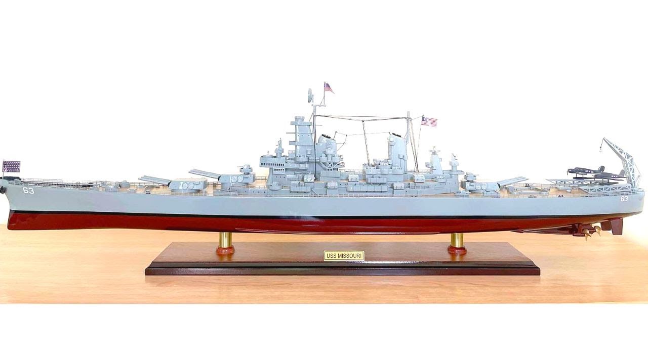 USS Missouri Battleship Model - YouTube