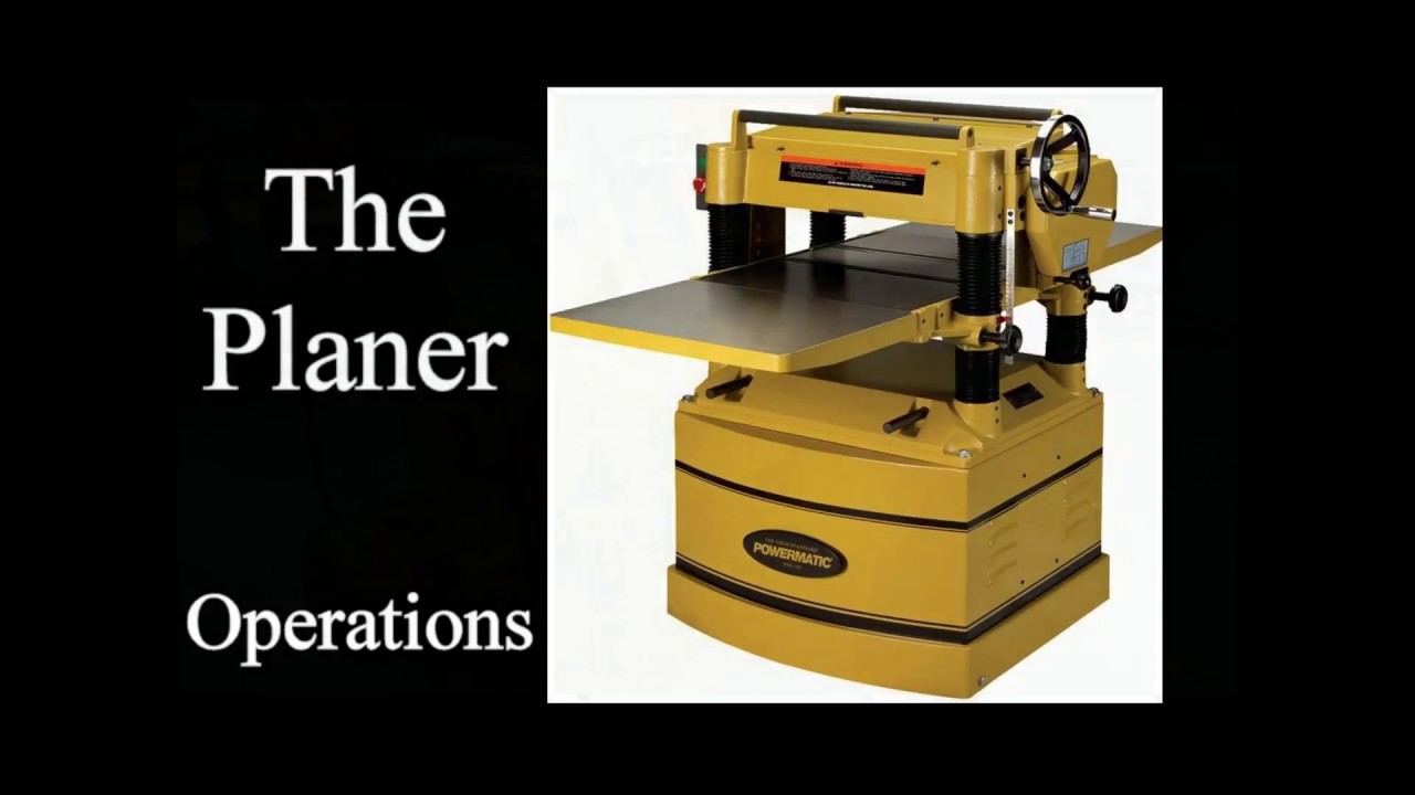 Planer operations 3 - YouTube