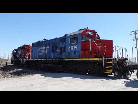 Classic Grand Trunk Western GP9R in Winnipeg ! (04-05/2023) - YouTube