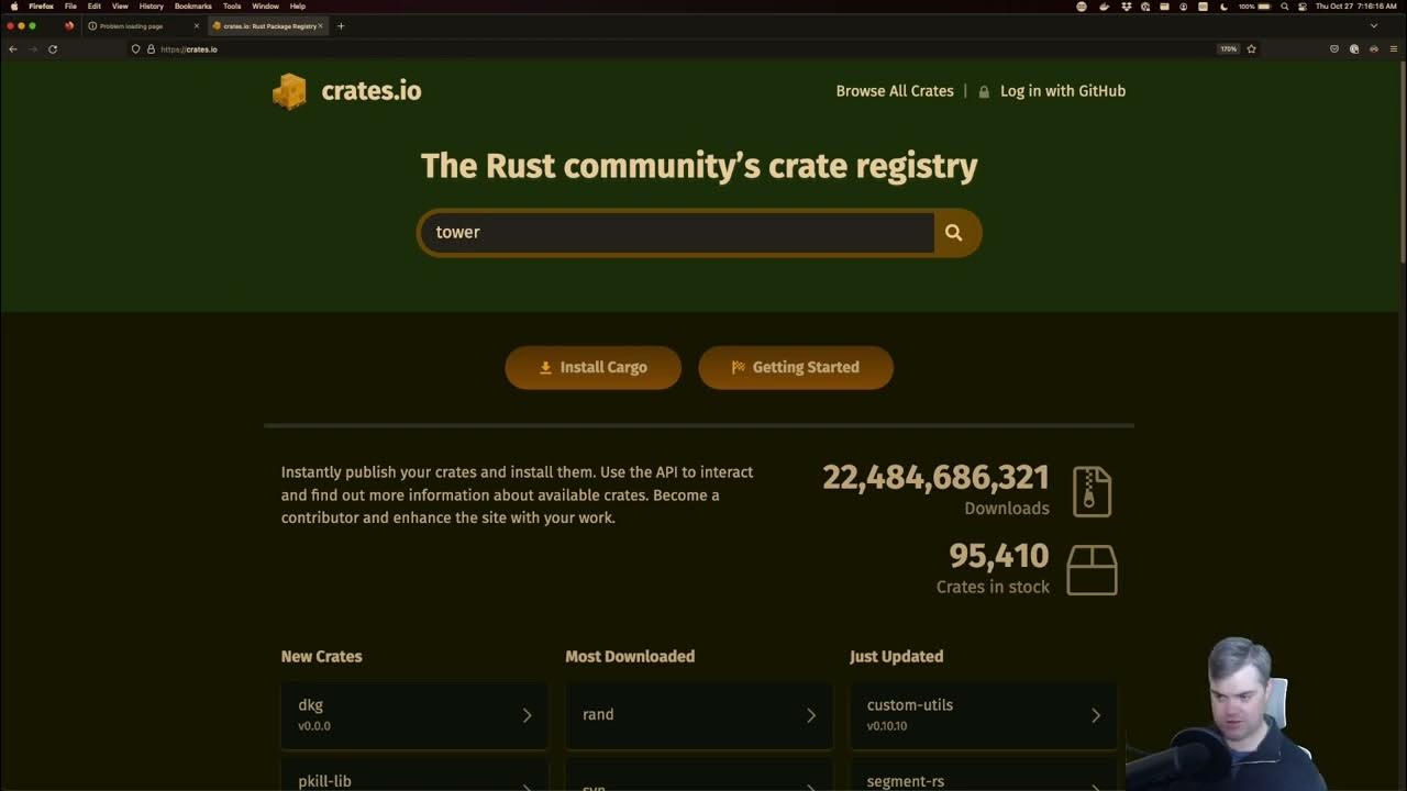 Stream archive: Introduction to Axum (Rust web backend framework) (2022 ...