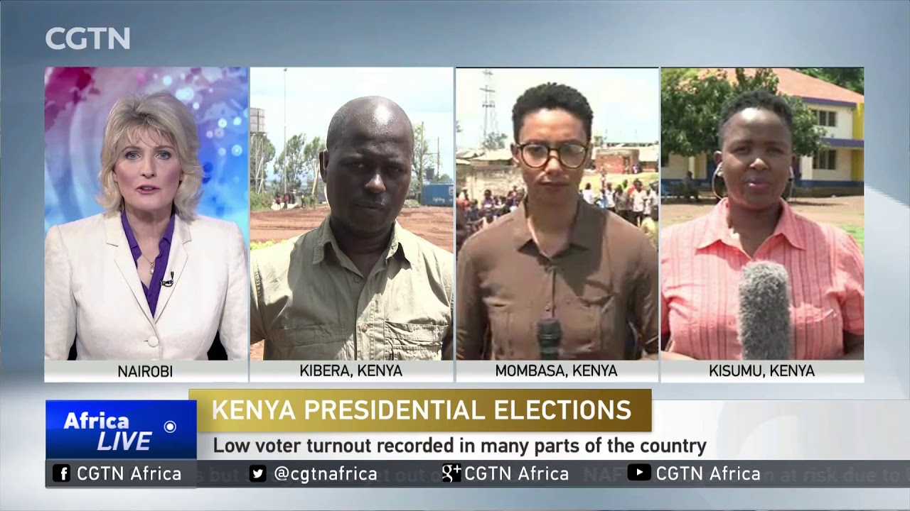 Kenyan vote in repeat presidential election - YouTube