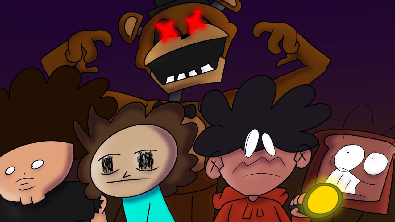 THE FUNKY FELLAS IN FNAF CO-OP (ft. some random kid we found on the ...