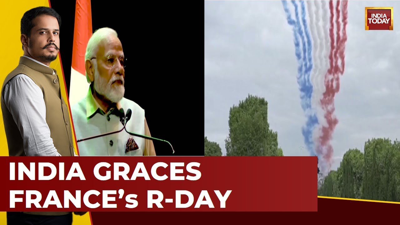 Peak Prestige For PM Modi In Paris | Woman Pilot Leads IAF Marching ...